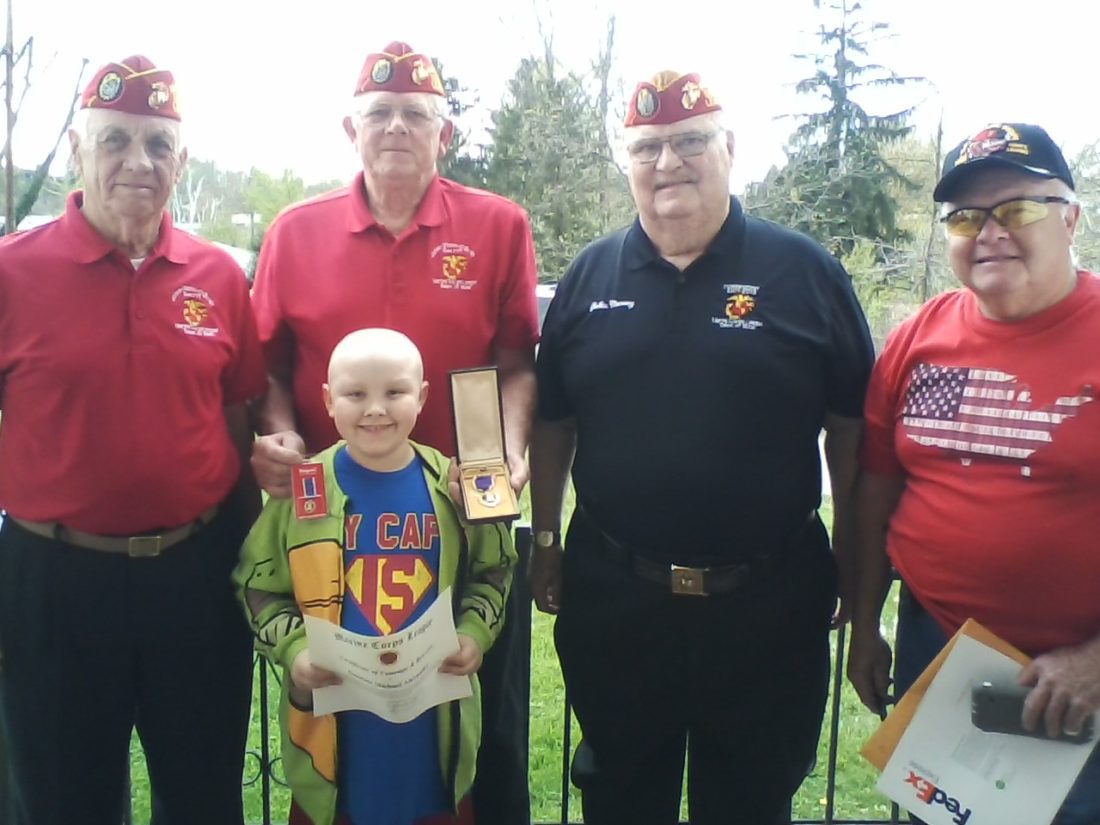 Young cancer survivor gets Purple Heart | News, Sports, Jobs - The ...